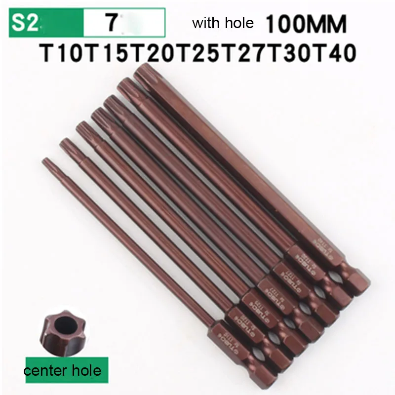 Torx Bits T10 T15 T20 T25 T27 T30 | Torx Shank Screwdriver T20 - 100mm ...