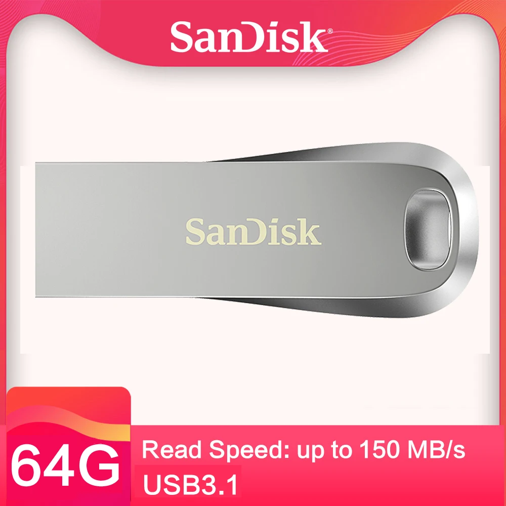 SanDisk unidad Flash USB 3,1 CZ74, Pendrive de 64GB, 32GB, 256GB, 128GB, 16GB de velocidad, Mini ...