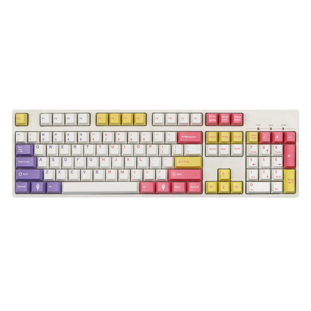 Ice Cream Color Design Keycaps For Cherry Mx Switch Mechanical Gaming ...