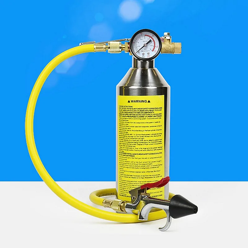Automotive air conditioning cleaning canister cleaning bottle A/C ...