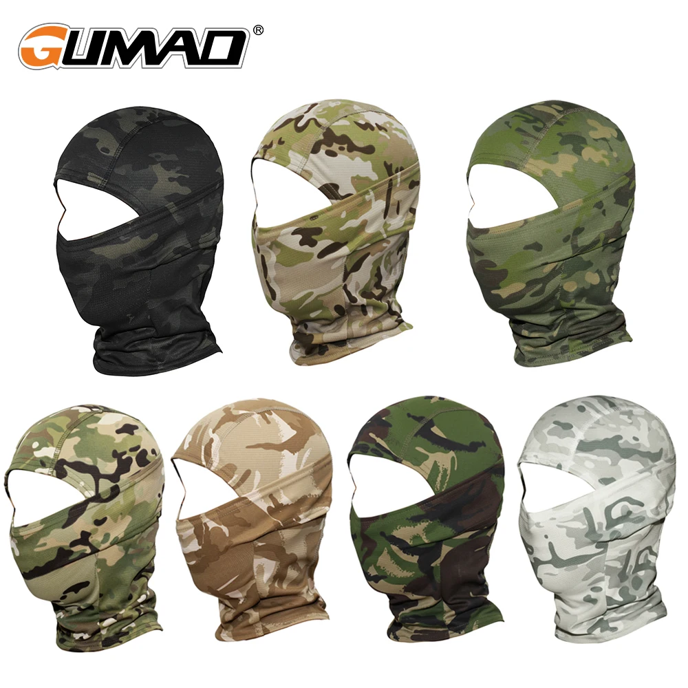 Multicam CP Camouflage Balaclava Full Face Wargame Cycling Hunting Army ...