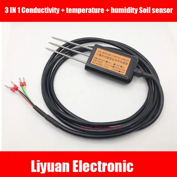 Soil conductivity sensor EC value transmitter RS485 anticorrosion ...