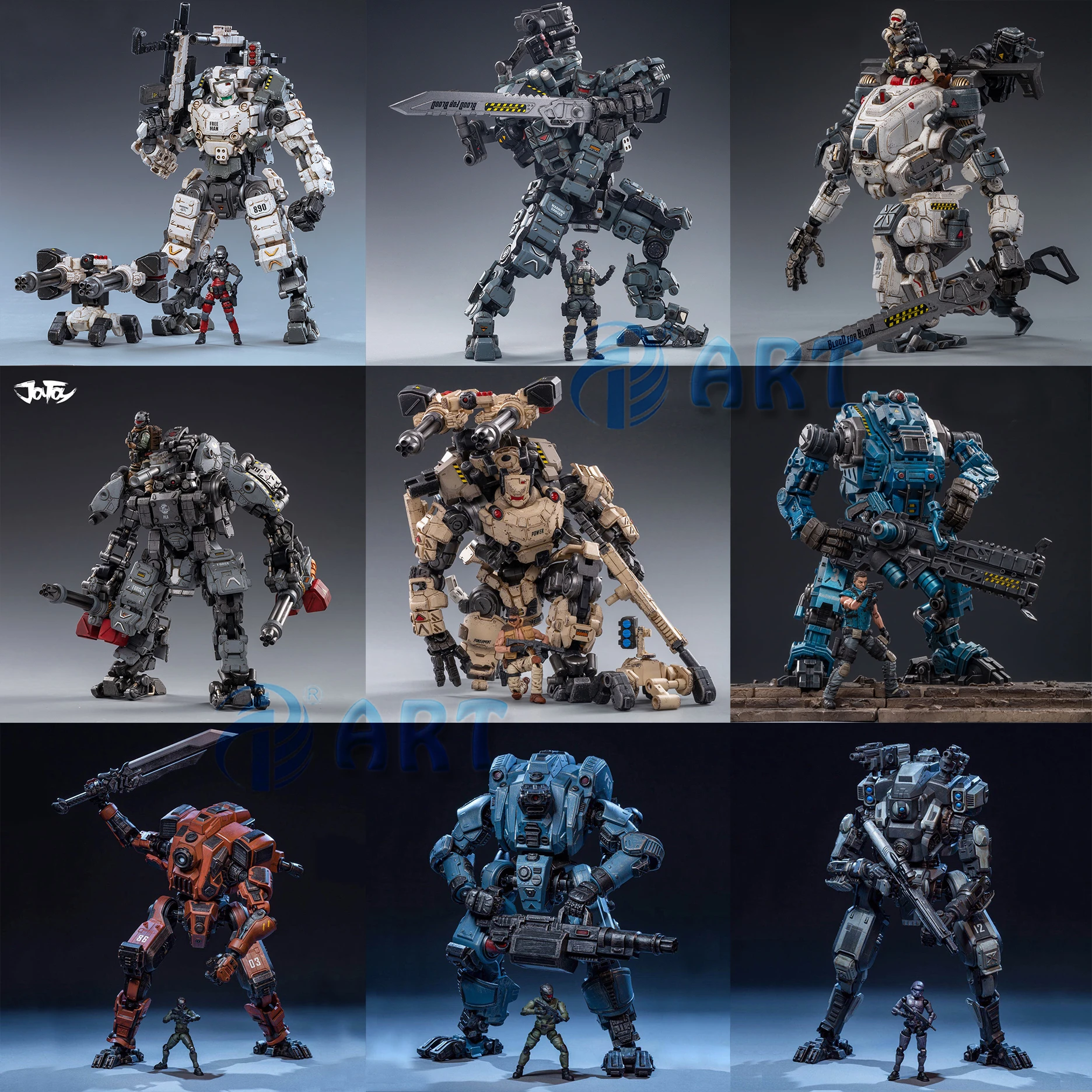 Joytoy Free Man Action Robot Steel Bone Heavy Firepower Mecha ...