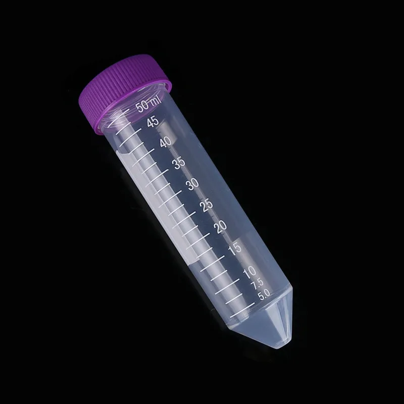 Sterile Plastic Centrifuge Tube 50 Ml Test Tube With Screw Cover Bottom ...