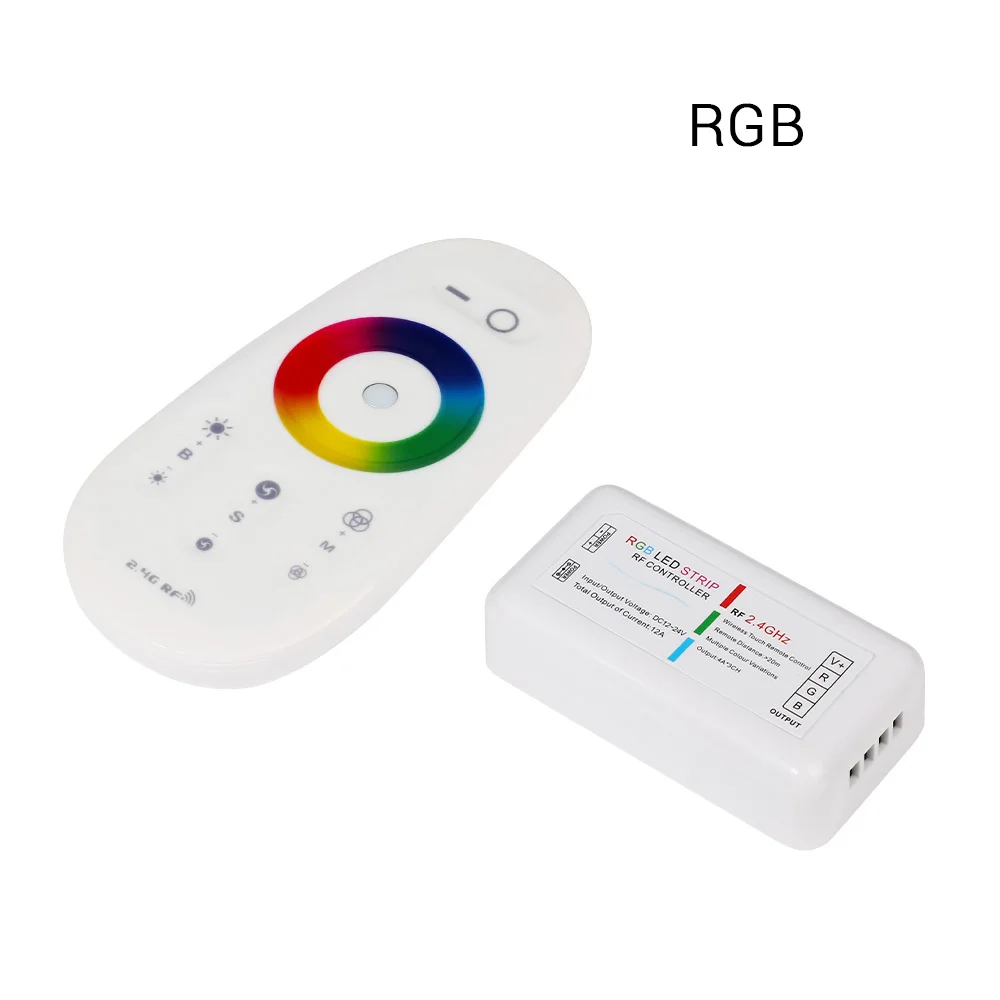 DC12 24V 2.4G 12A RGB LED Controler Touch Screen Remote Controller with ...