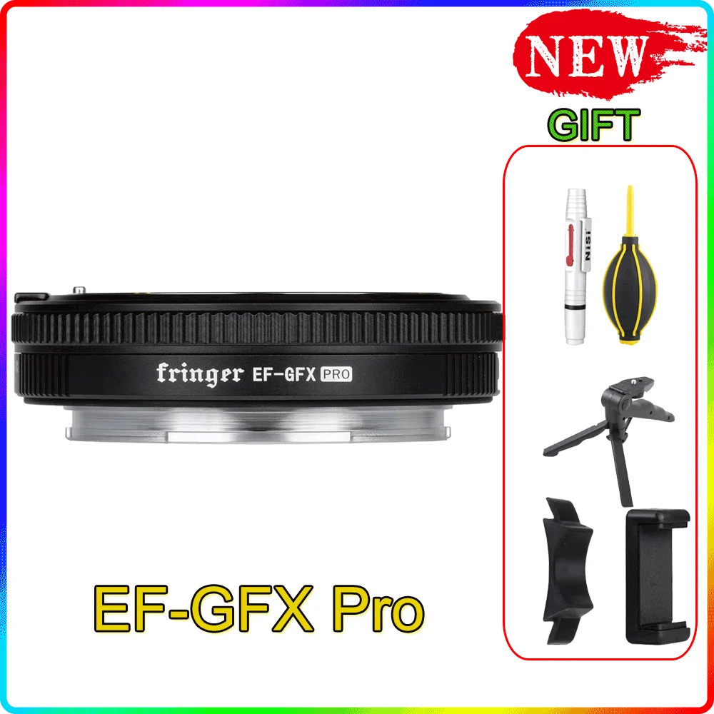 Fringer EF GFX Pro AF Lens Adapter for Cannon EF Lens to Fujfilm GFX100 ...
