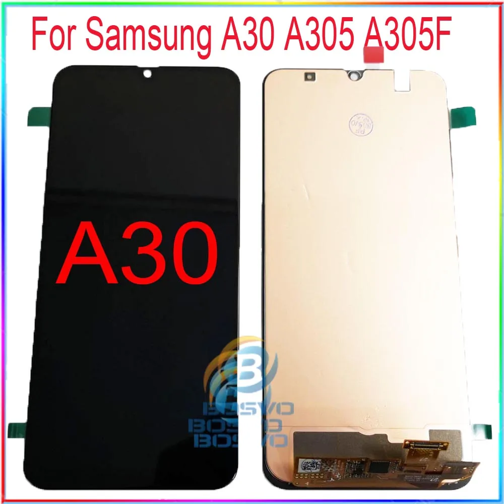 Для samsung A30 ЖК-экран дисплей A305 с сенсорным экраном с рамкой в сборе запасные части для ...