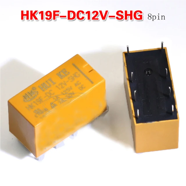 1Dcs Hk19F-Dc 3 5 9 12 24 V-Shg 8Pin 2A 2 Nyílt Zárt Relé Jel ...