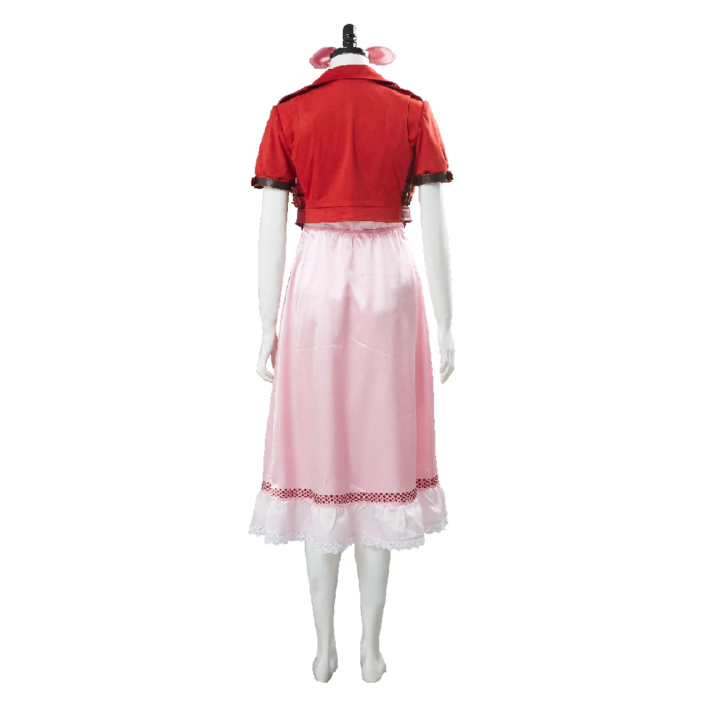 Final Fantasy Aerith Aeris Cosplay Costume - AllCosplay.com
