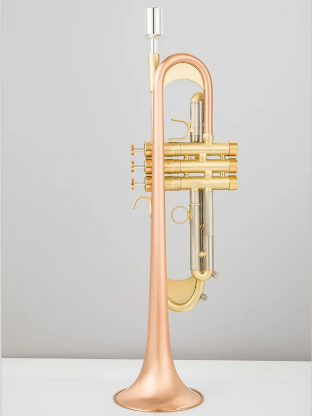 High Quality BACH Bb Trumpet Rose Gold Brass Horn professional Musical ...