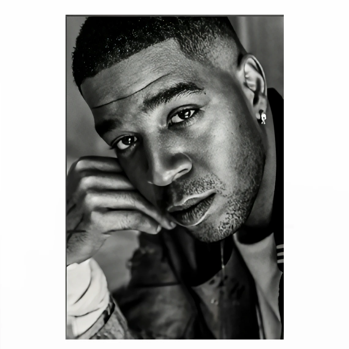 Kid Cudi Black And White Poster