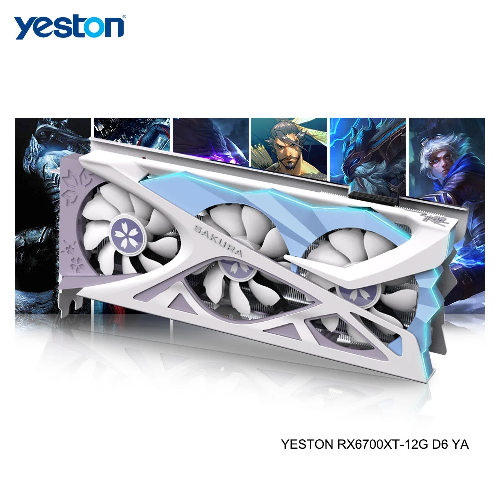 Yeston Radeon Rx 6700 Xt Gpu 12gb Gddr6 192 Bit 7nm 2433/16000mhz ...