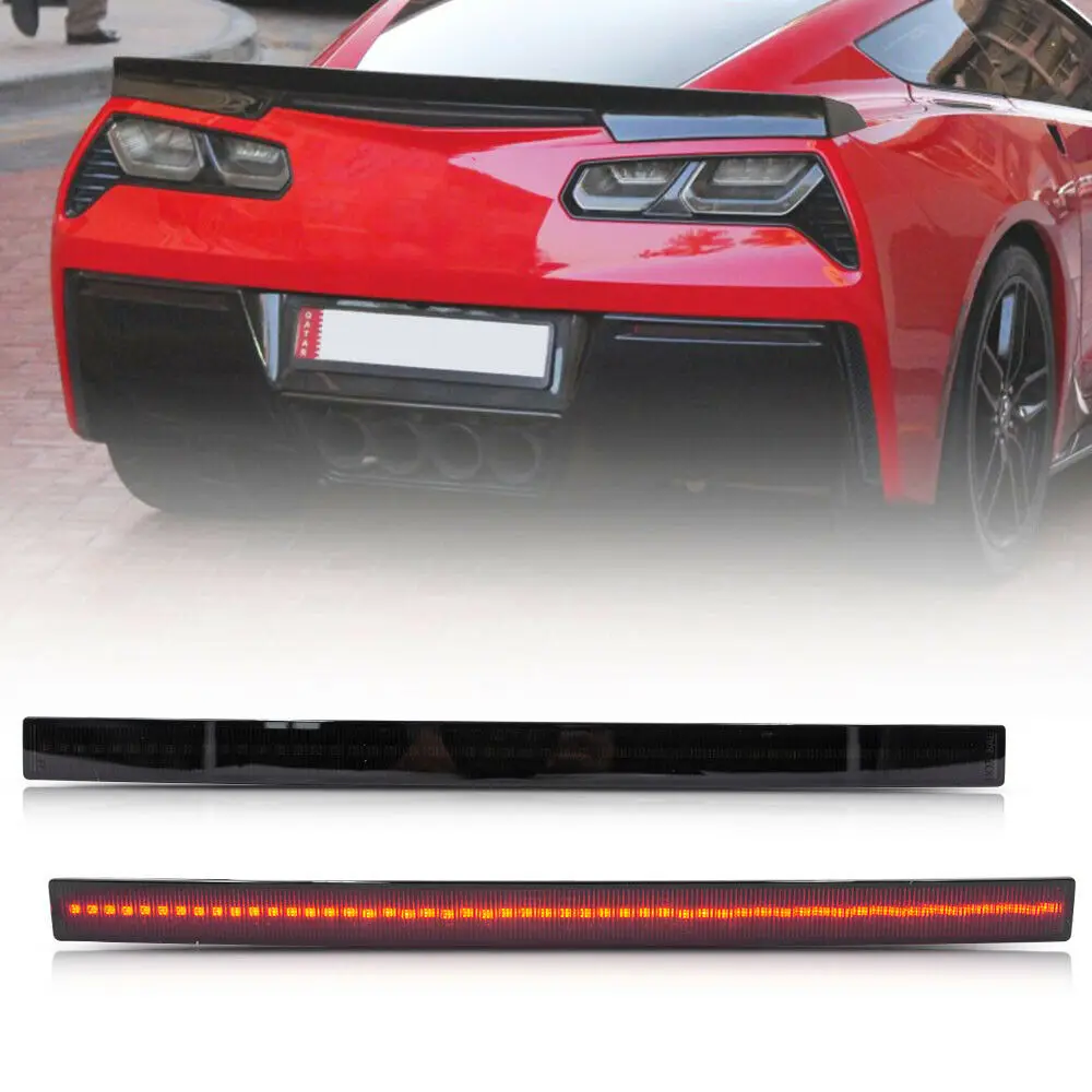 Smoked-Lens-LED-Rear-Bumper-Reflector-Brake-Light-Lamps-for-14-19 ...