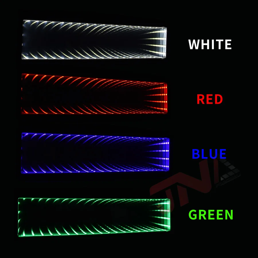 CUSTOM-RGB-ENDLESS-INFINITY-MIRROR-UNIVERSAL-3D-LED-CLIP-ON-REARVIEW ...