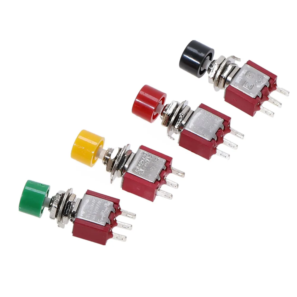 5Pcs 3Pin C-NO-NC 6mm Mini Momentary Automatic return Push Button ...