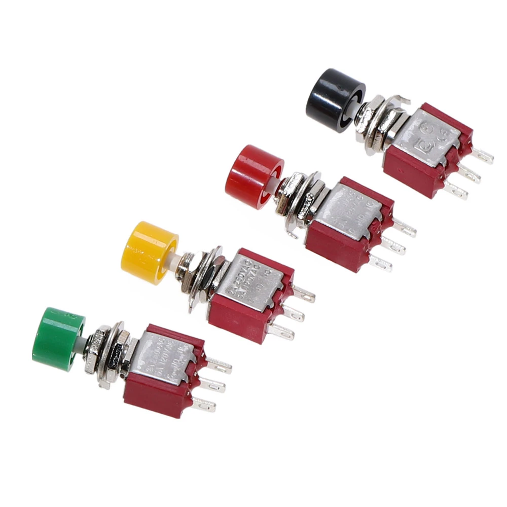 5Pcs 3Pin C-NO-NC 6mm Mini Momentary Automatic return Push Button ...