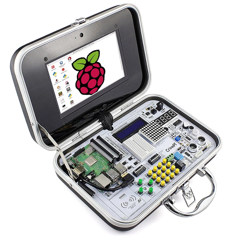 Elecrow Crowpi Educational Learning Kit 7 '' Hd Touchscreen Lcd Display Compact 7 Inch Raspberry ...