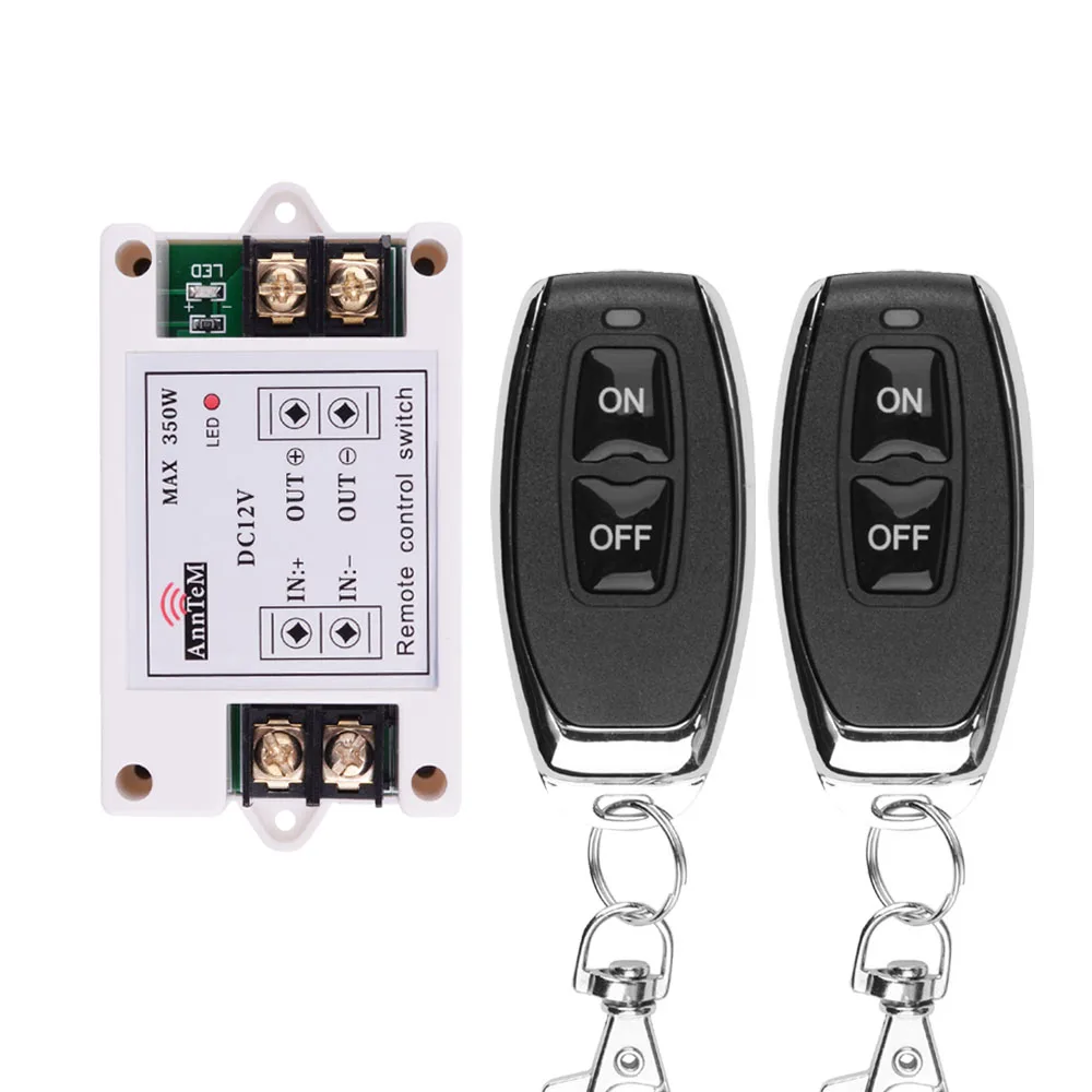 High Power 12v Dc 40a 350w Rf Wireless Remote Control Light Switch ...