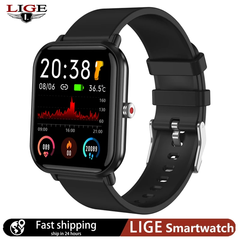 LIGE reloj inteligente para hombre y mujer, nuevo accesorio de pulsera resistente al agua IP67 ...