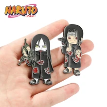 Japanese, Anime 2Pcs Sasuke Uchiha & Orochimaru Brooch Enamel Pin ...