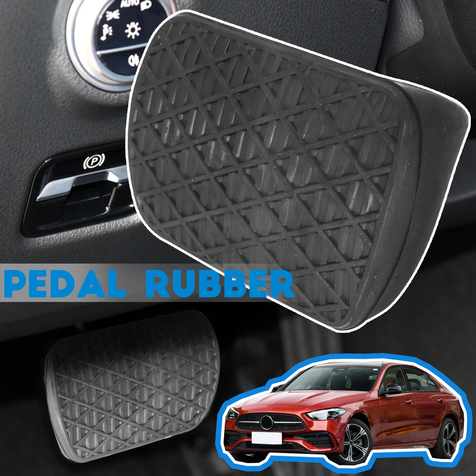 1pc Genuine Automobile Clutch Brake Pedal Pad Rubber Decoration Cover ...