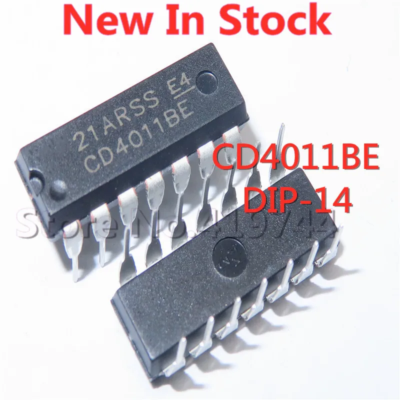 5 개/몫 CD4011BE CD4011 DIP 14 HEF/TL/HCF4011 4 개의 2 입력 NAND 게이트 재고 있음 ...
