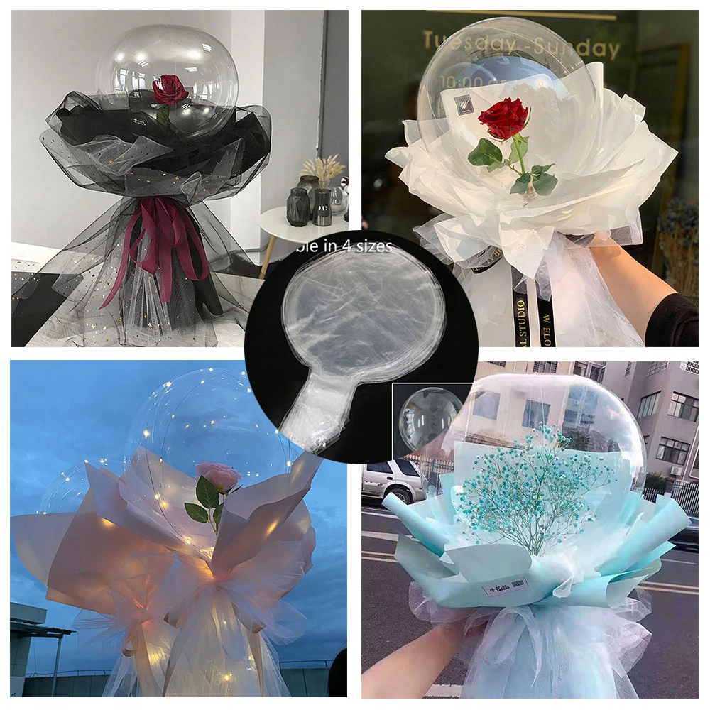 1pc Valentine's Confession Balloons Bobo Clear Ballons Transparent PVC ...