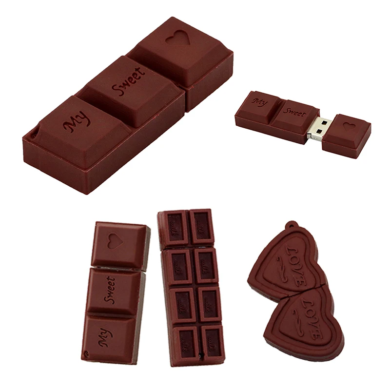 Lovely-Silicone-Chocolate-USB-Flash-Drive-128GB-Love-Sweet-Pendrive ...