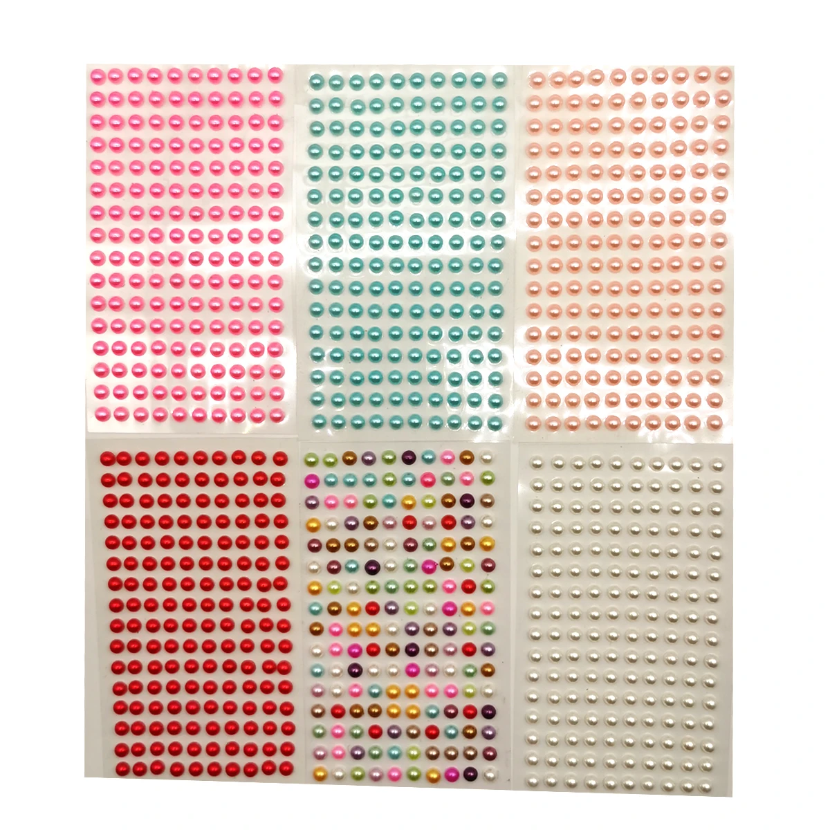 White-Pink-Pearl-Face-Jewelry-Stickers-Self-Adhesive-Pearl-Eyeshadow ...
