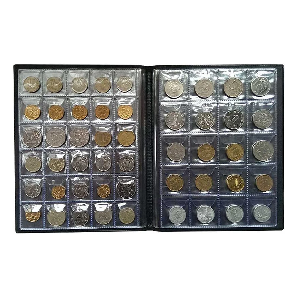 250 Coins Storage Book Commemorative Coin Collection Album Holders ...