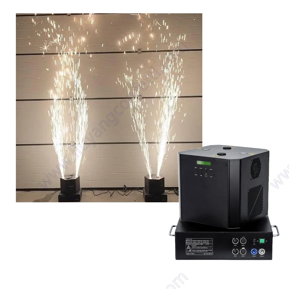 Wedding Spark Cold Pyro Spin Rotation Fireworks Sparkler Machine ...