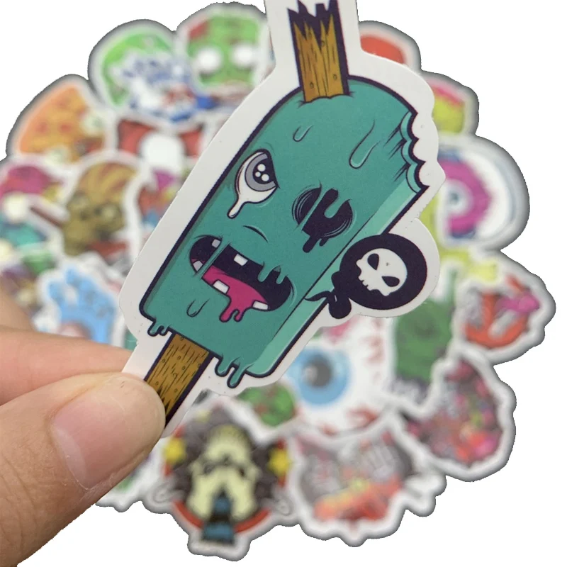 50 шт смешанные серии ужасов граффити наклейки в стиле панк для ноутбука скейтборд Diy гитара