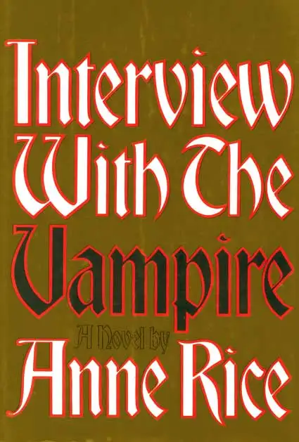 Interview With A Vampire Book Cover