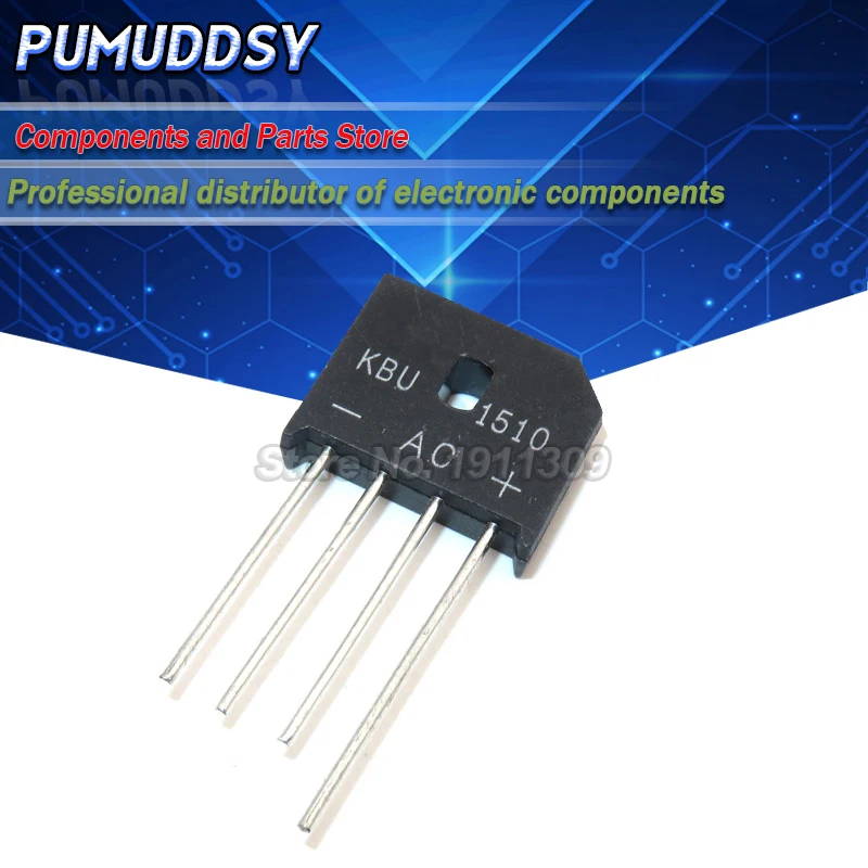 5pcs Kbu1010 Kbu-1010 Kbu1510 Kbu808 Kbu-808 Kbu810 Kbu-810 10a 1000v ...