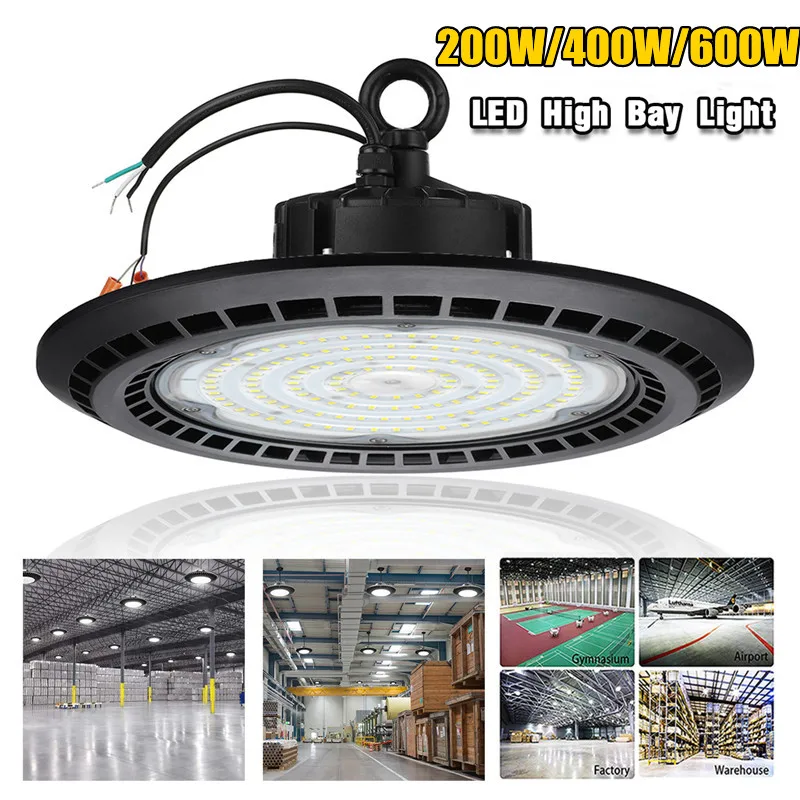 Lámpara de luz Industrial para Taller, luz Led para techo alto de ...