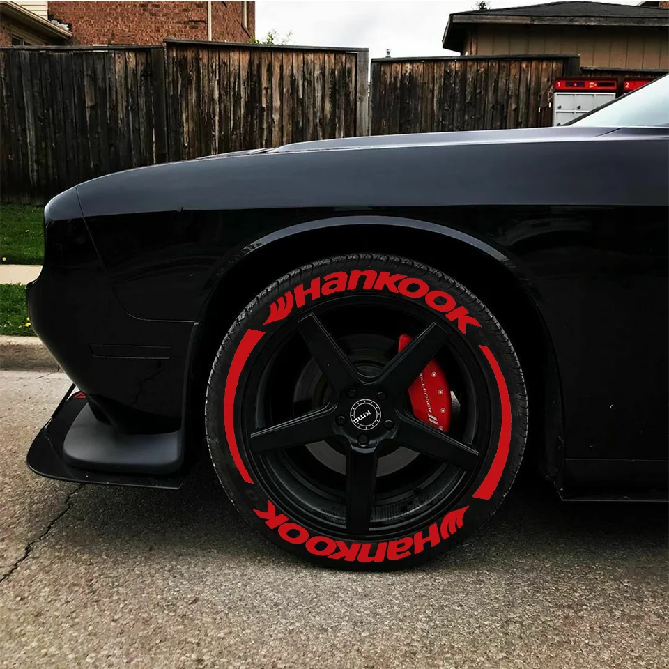 Diy Car Reflective Tire Letter Sticker 3d Rubber Car Tire Stickers ...