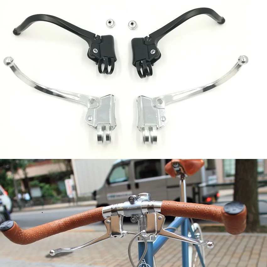 1-PAIR-Bicycle-Brake-DC139-City-Road-Bicycle-Bend-Handlebar-Brake-Lever ...
