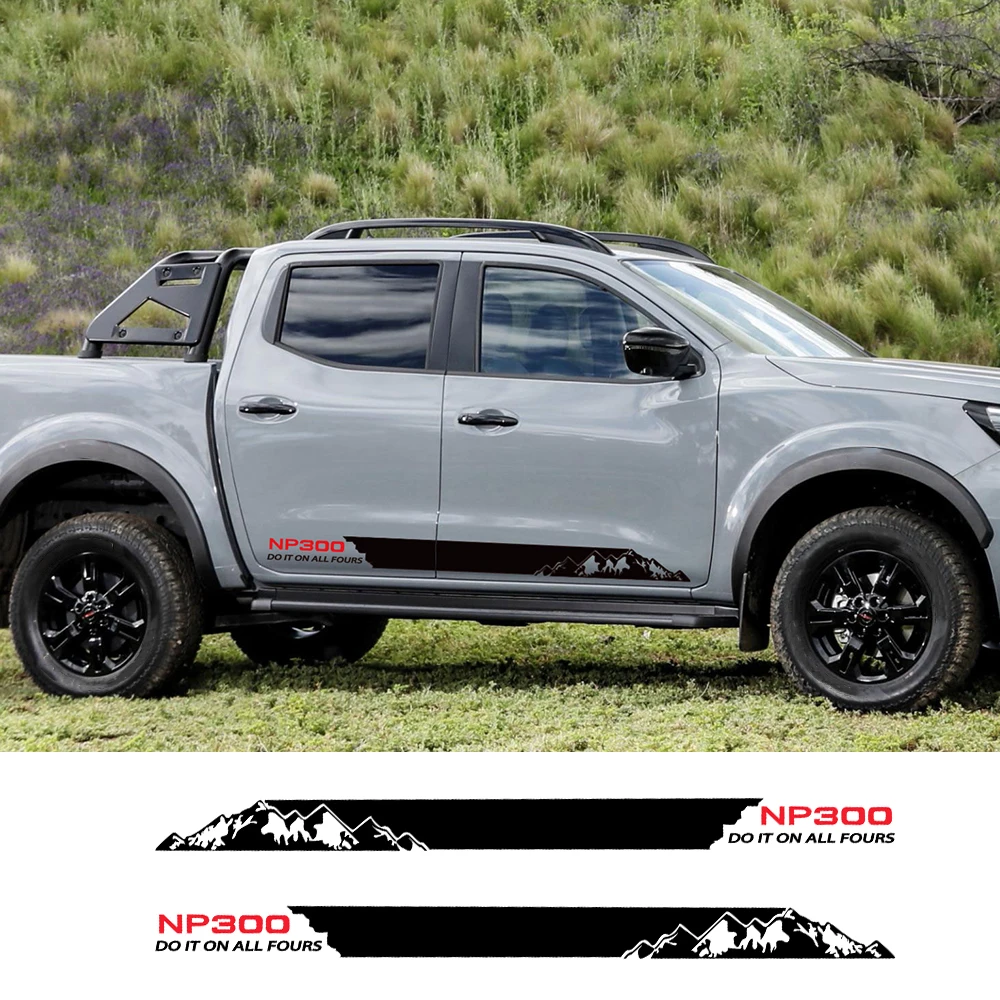 Pickup-Door-Side-Stripes-Stickers-For-Nissan-Navara-Truck-Waist-Line ...