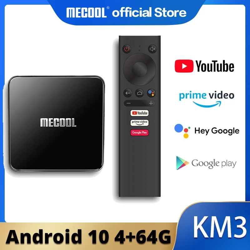 MECOOL-Android-10-KM3-TV-Box-4G-DDR4-64G-ROM-Voice-Control-Smart-TV-Box ...
