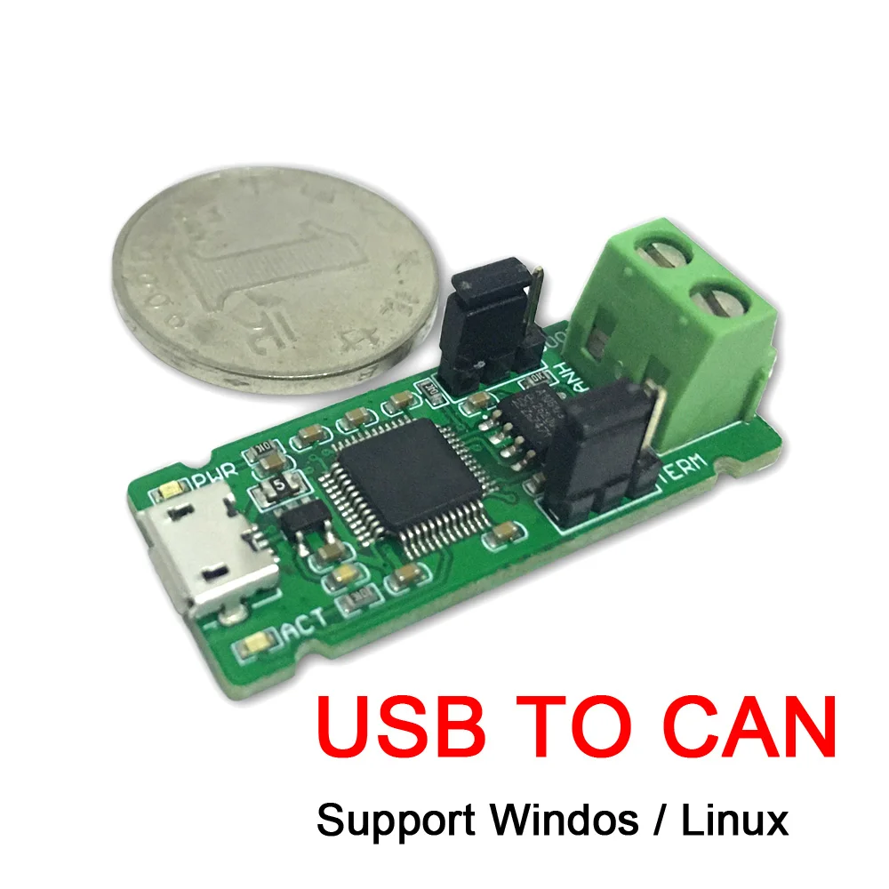Windos / Linux win7 win10 용 USB to CAN 변환 모듈, CAN 디버그 어시스턴트, CAN 버스 분석기 ...
