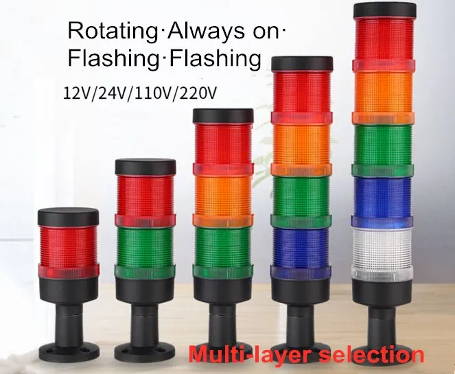 Diameter-70mm-24V-Red-Yellow-Green-Led-Signal-Tower-Light-Multi-Layers ...