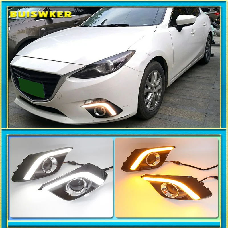 DRL-For-Mazda-3-Mazda3-Axela-2014-2015-2016-LED-DRL-Daytime-Running ...