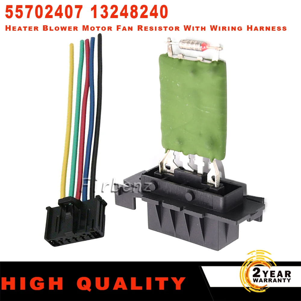 55702407 13248240 Heater Blower Motor Fan Resistor With Wiring Harness ...