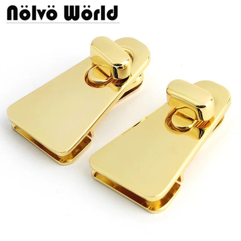 2-10-pieces-50x28mm-triangle-lock-K-golden-purse-turn-lock-hardware-New ...