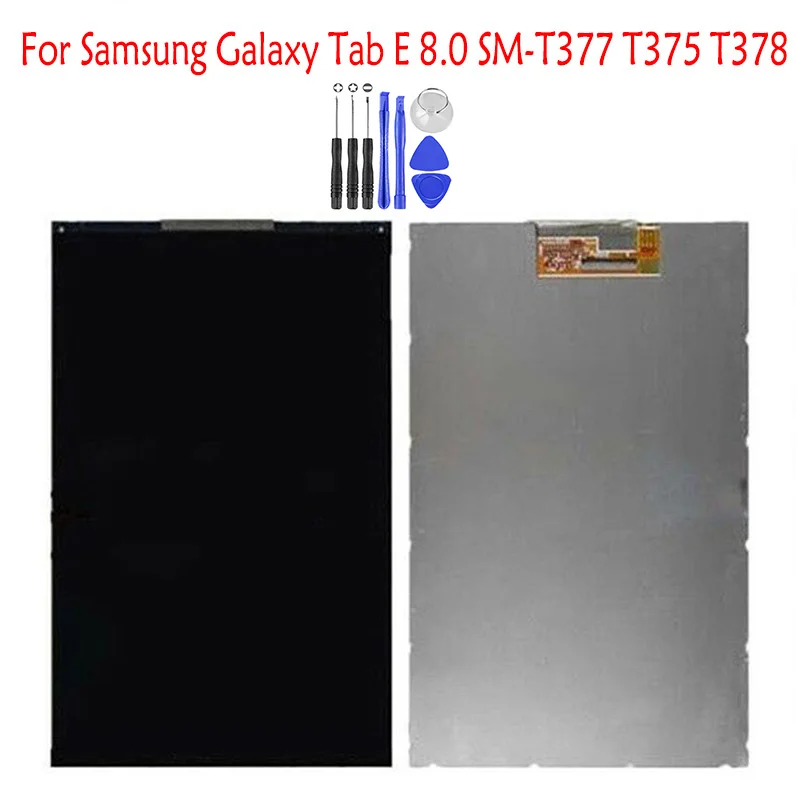 태블릿 LCD 디스플레이 화면 교체 부품, 삼성 갤럭시 탭 E 8.0 SM T377 T375 T378 용 모니터, 테스트 완료 ...