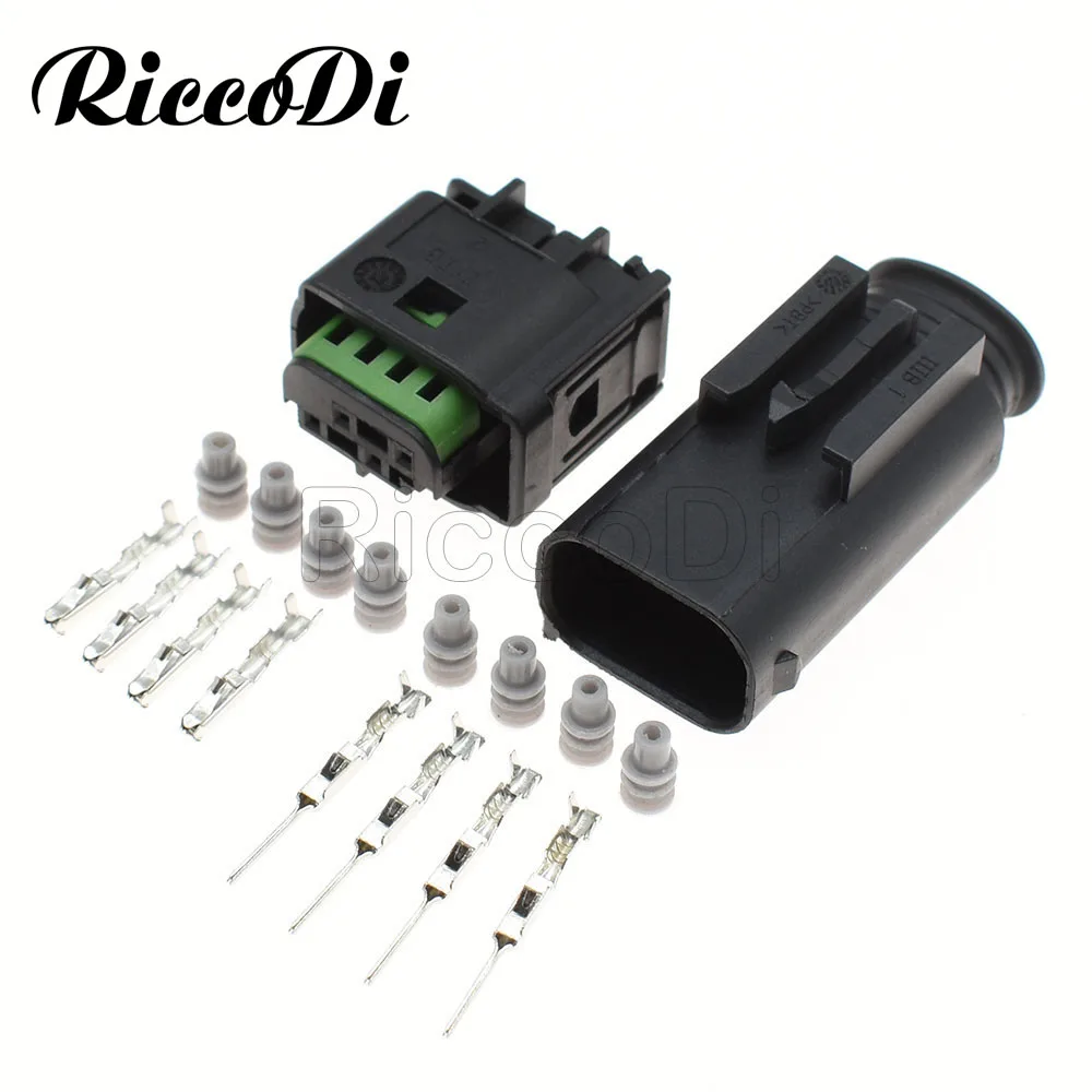 1 20Kit Sets 4Pin TE Male Female Sealed Waterproof Audi Oxygen Sensor ...