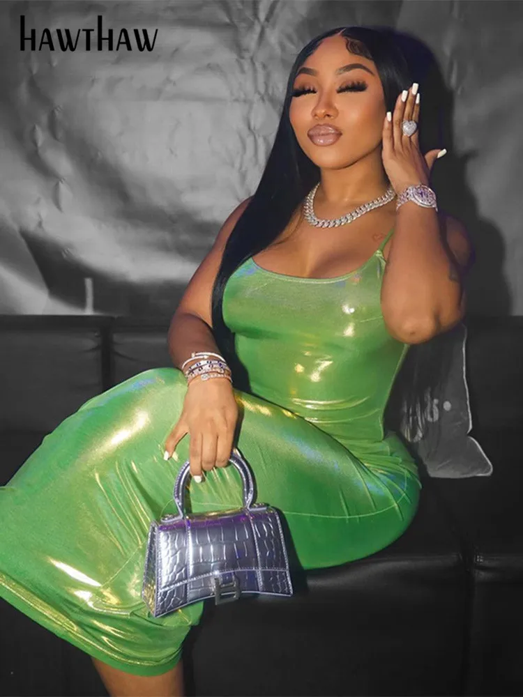 Hawthaw Women Autumn Winter Sexy Party Club Bodycon Pencil Straps Long ...