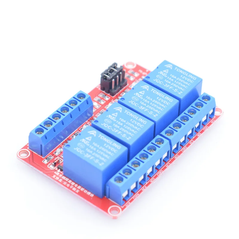 Generic 4 Channel Relay Module With Optocoupler Isolation Supports High ...