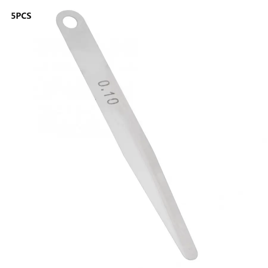5pcs Stainless Steel Feeler Gauge 0.1mm Option Thickness Feeler Gauge ...