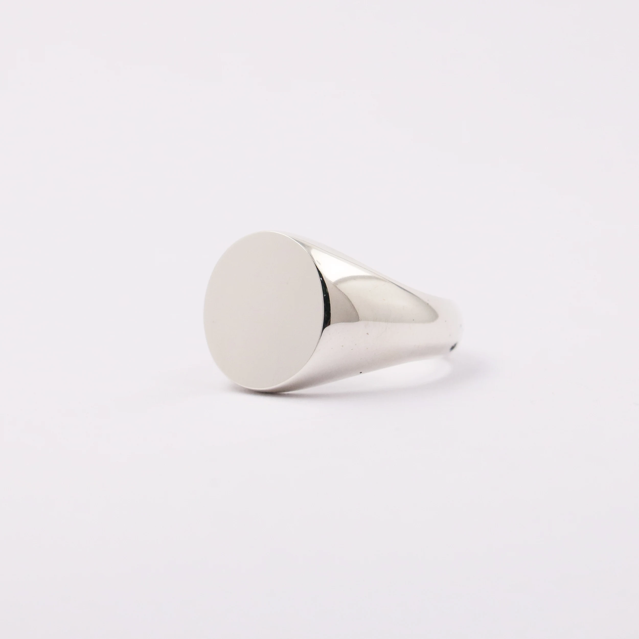 Custom-Engraved Personalized Pure Silver Signet Rings For Men